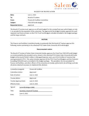 Fillable Online records salemstate GUIDANCE The essential trustee: what ...