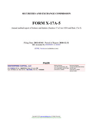Fillable Online annual reports form x-17a-5 part iii Fax Email Print ...