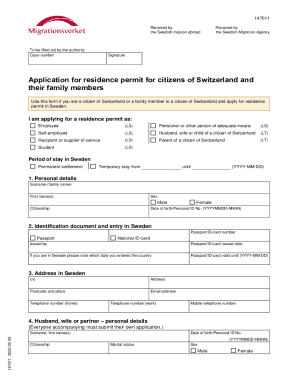 Fillable Online Application for residence permit for citizens of ...