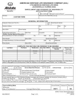 Fillable Online Allstate Enrollment Form - StarNet - Oklahoma City ...