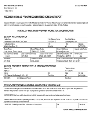 Fillable Online Federally Qualified Health Center Cost Report ...