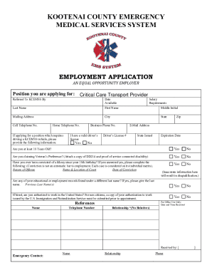 Fillable Online Emergency Medical Services (EMS) Providers Fax Email Print - pdfFiller