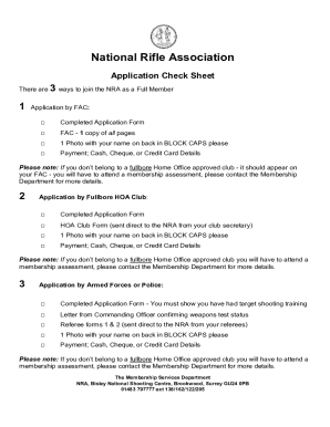 Fillable Online Effect of the NRA (National Rifle Association) As a ...