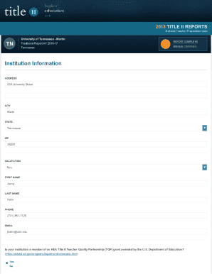 Fillable Online Title II Archived Reports Fax Email Print - pdfFiller