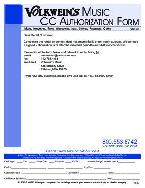 Fillable Online AutoPay Authorization Form Customer Information ... Fax Email Print - pdfFiller