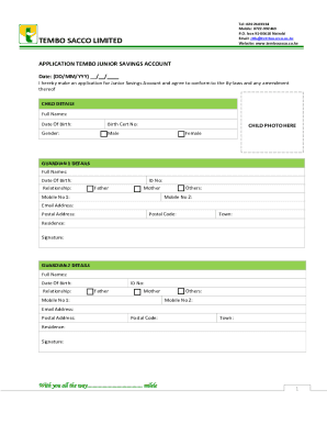 Fillable Online Tembo Sacco - Fill Online, Printable, Fillable, Blank ...