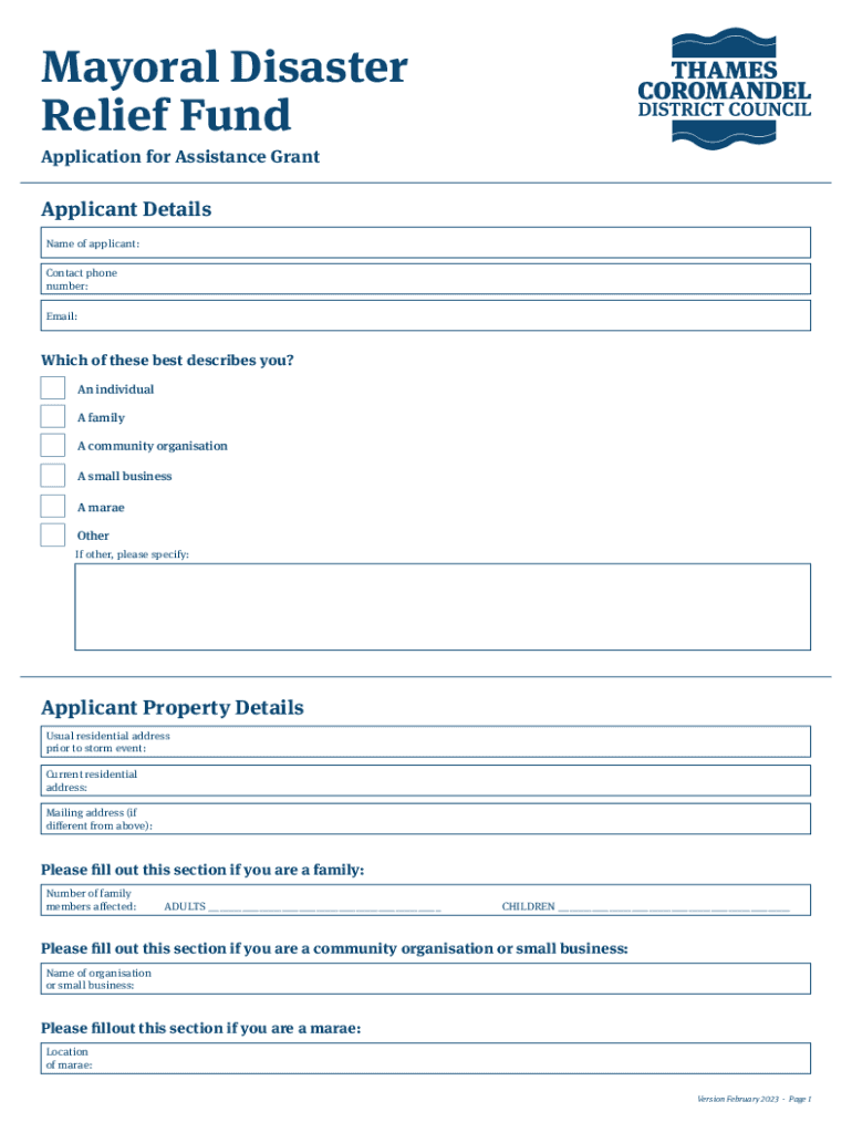 Fillable Online Application for Assistance from the Nelson Tasman ...