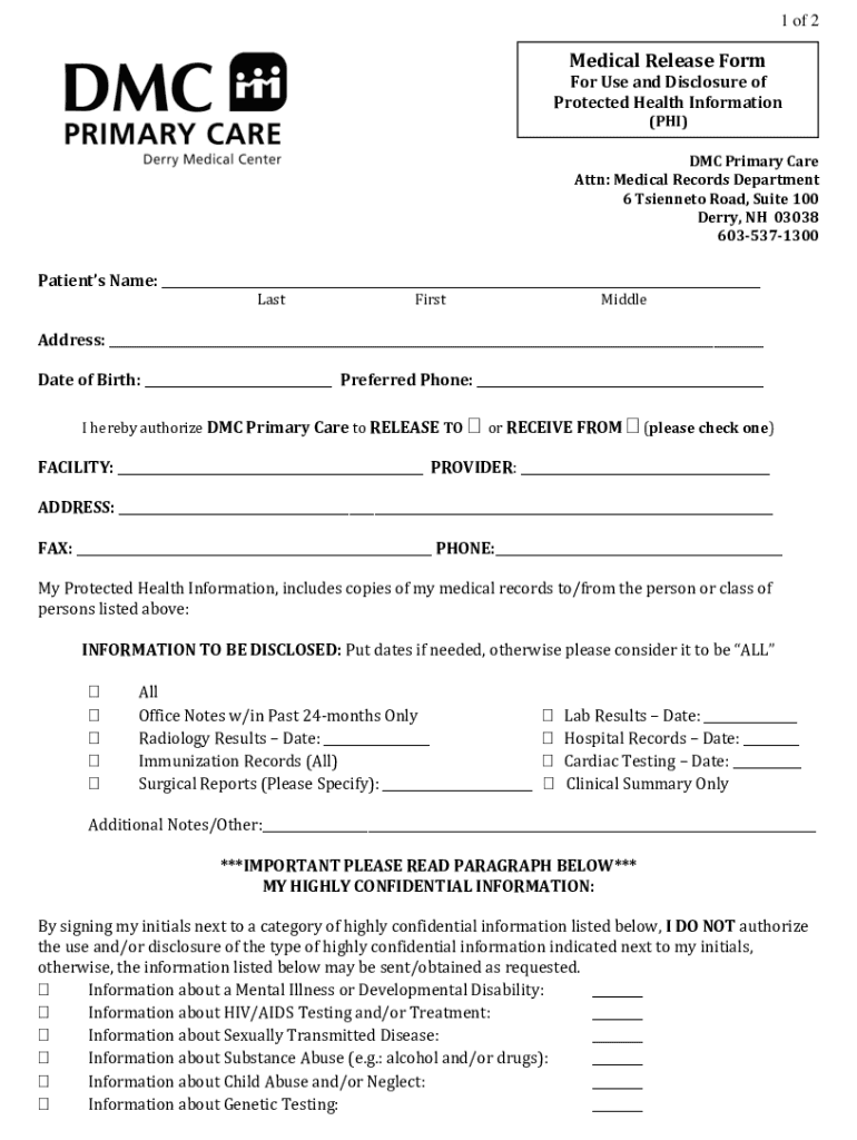 Fillable Online DMC New Patient Registration Form: WRIGHT & ASSOCIATES ...