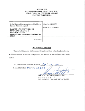 Fillable Online California CPA License Defense Attorney Fax Email Print ...