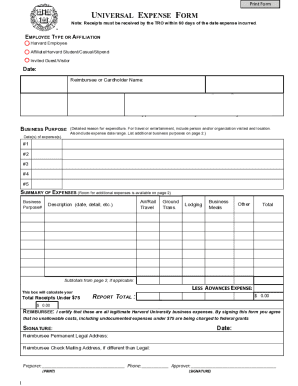 Fillable Online Entertainment Expense Form: Fillable, Printable & Blank ...