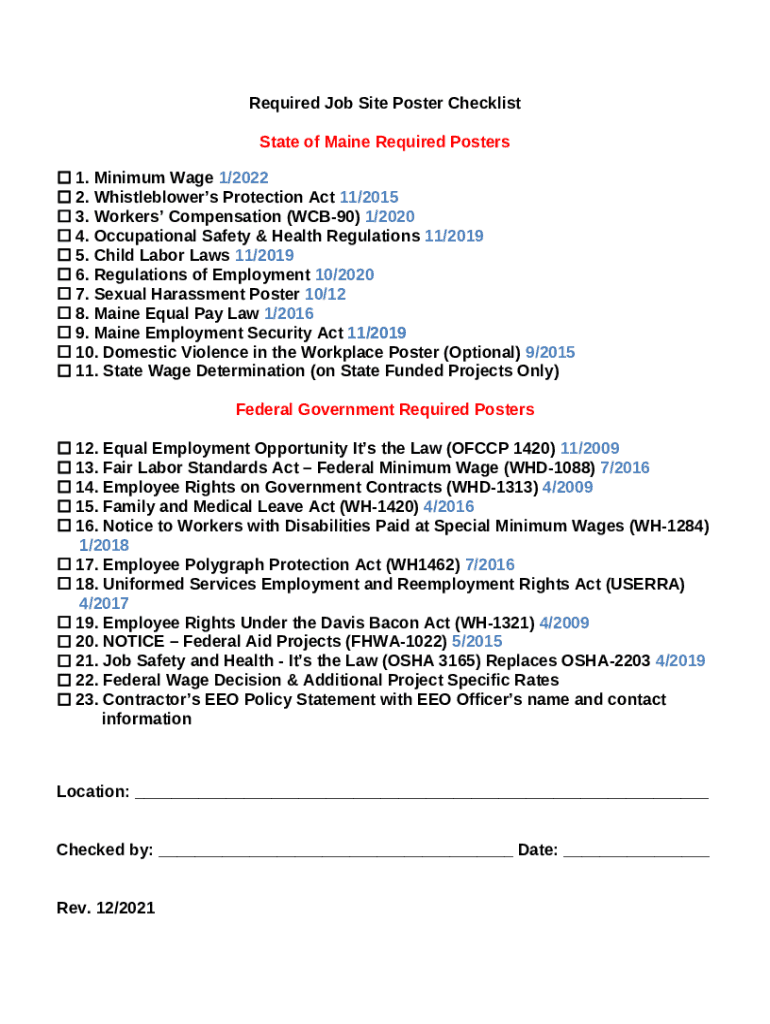 Labor Posters - Maine School Administrative District #6 Doc Template | pdfFiller