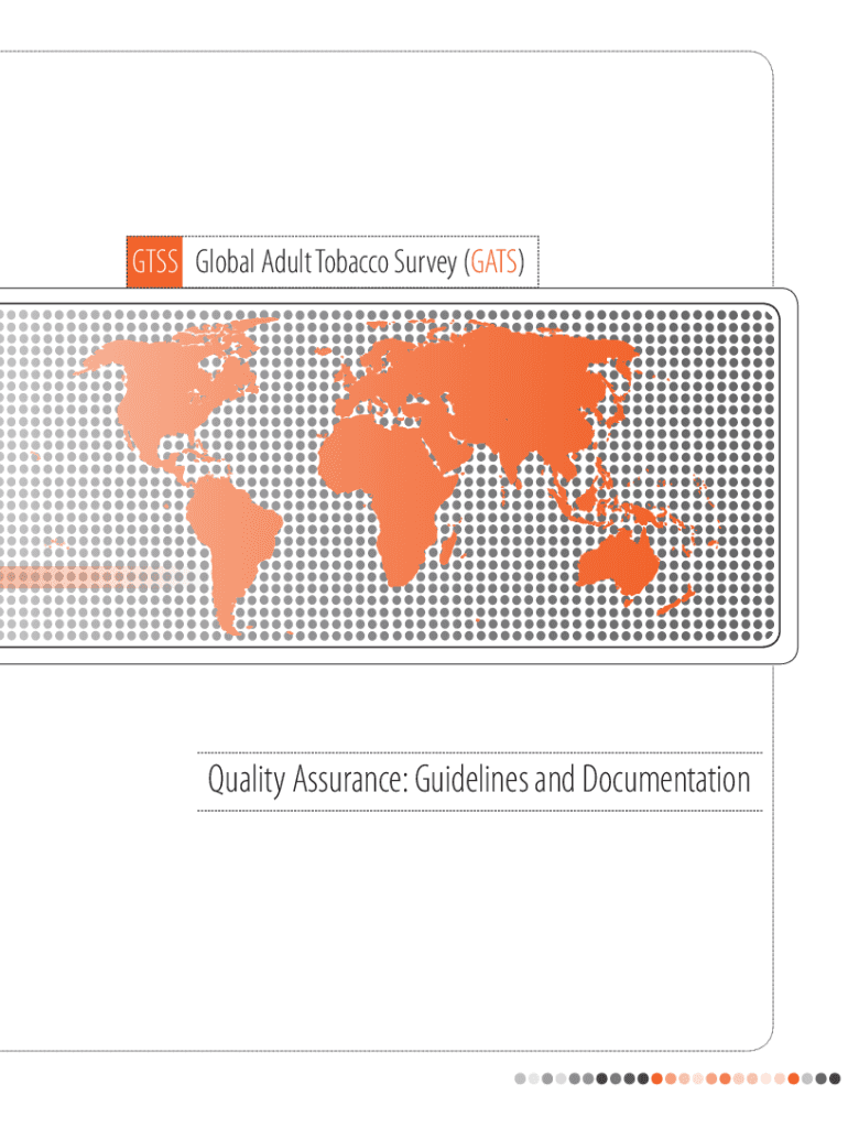 Fillable Online Quality Assurance. GLOBAL ADULT TOBACCO SURVEY (GATS ...