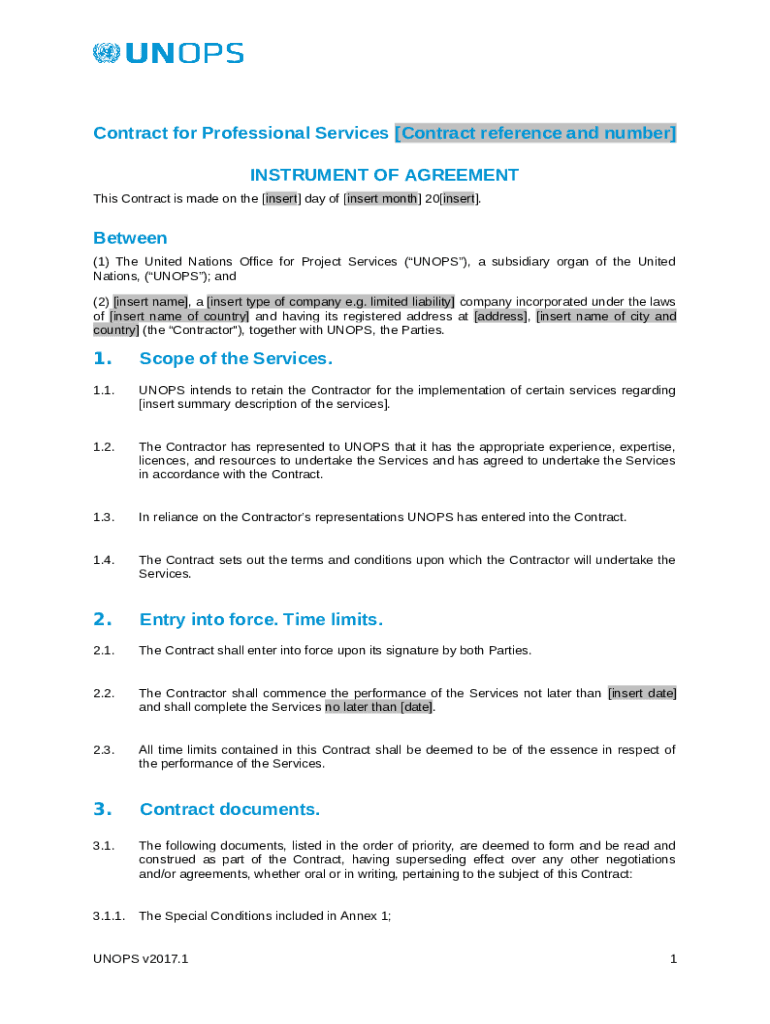 this is just a contract template for your ination do not ... Doc Template | pdfFiller