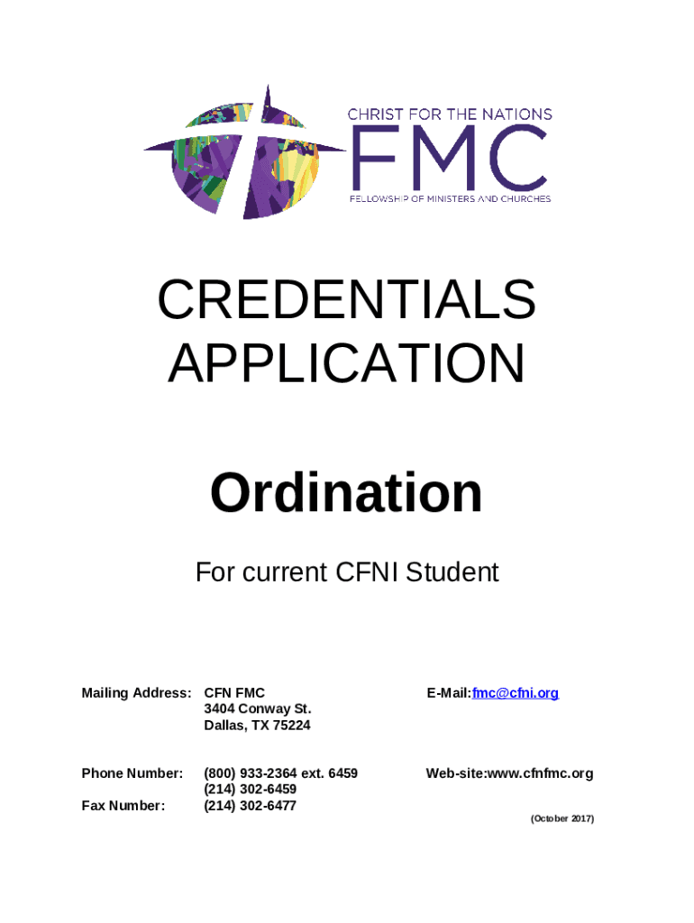 Affiliation Application for a church Doc Template | pdfFiller