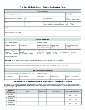 Fillable Online Patient Information Patient Name: First MI Last Nickname/ ... Fax Email Print ...