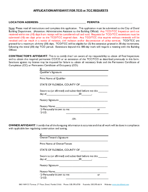 Fillable Online APPLICATION FOR TEMPORARY CERTIFICATES OF ... Fax Email ...