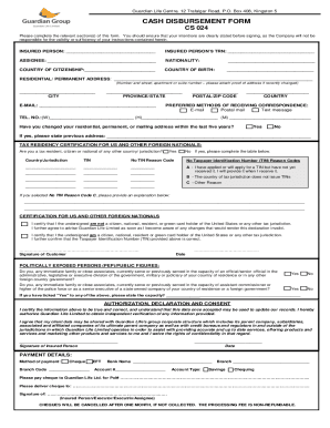 Fillable Online CASH DISBURSEMENT FORM - NET Fax Email Print - pdfFiller