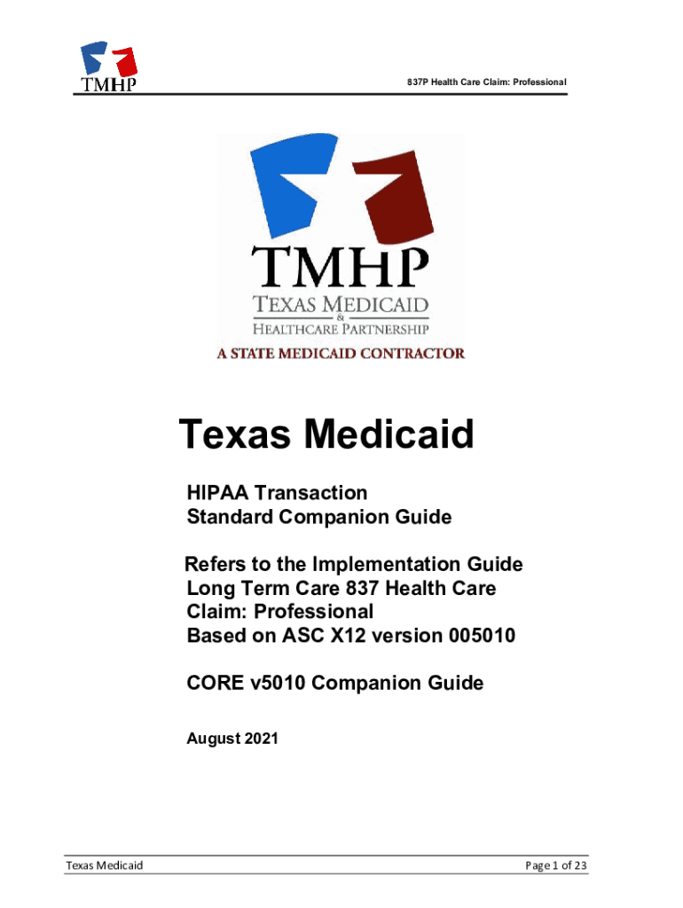 Fillable Online ANSI ASC X12N 837P Health Care Claim Professional ...