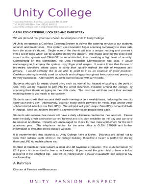 Unity College Towneley Holmes, Burnley, Lancashire ... Doc Template ...