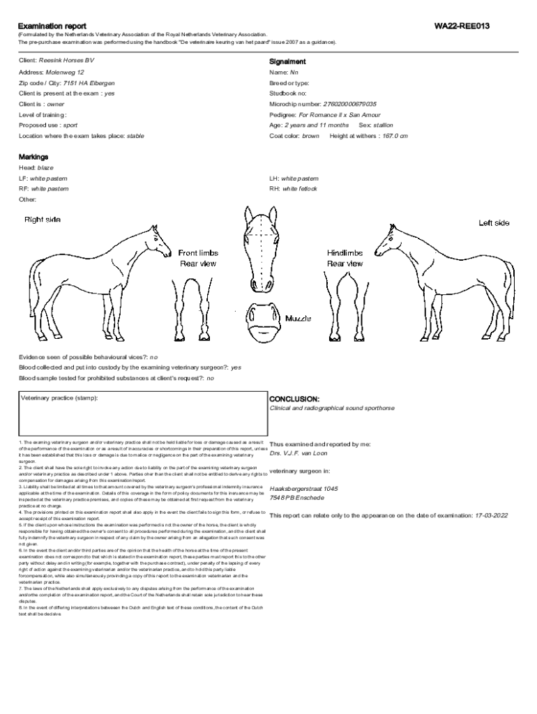 Fillable Online The Buyer's Guide to Prepurchase Exams - The Horse Fax ...