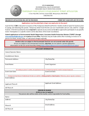 Fillable Online 2020 Concession Application Packet and Forms for ... Fax Email Print - pdfFiller