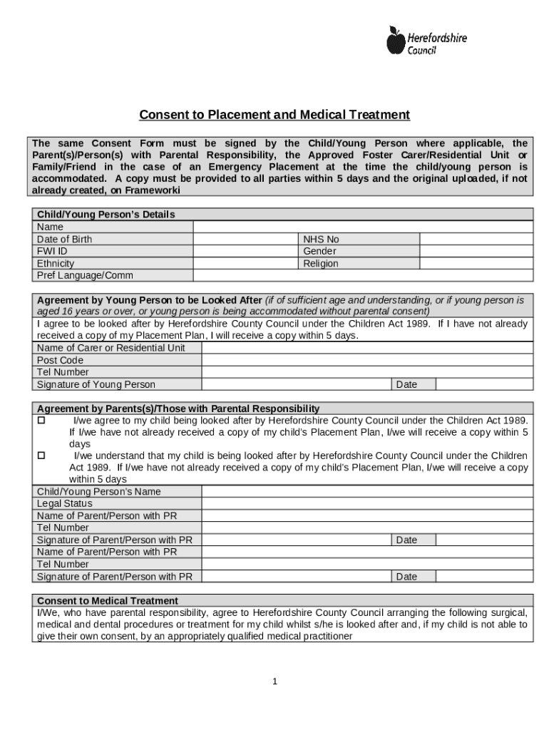 CWB LAC Consent Doc Template | pdfFiller