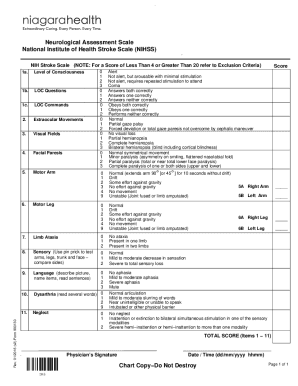 Fillable Online The Modified National Institutes of Health Stroke Scale ...