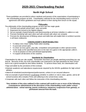 Cheer 1) Who must comply with the cheerleading safety ... Doc Template ...