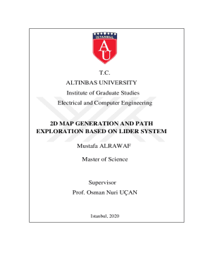 Fillable Online T.C. ALTINBAS UNIVERSITY Institute of Graduate Studies ...