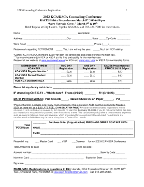Fillable Online KMHCA (Kansas Mental Health Counselor Association) Fax Email Print - pdfFiller