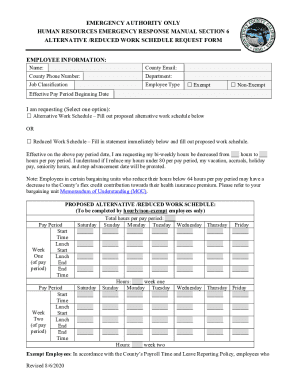 Fillable Online Alternative-Flex Schedule Request Form-V2 Fax Email ...