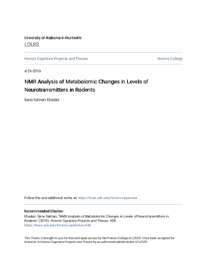 Fillable Online NMR Analysis of Metabolomic Changes in Levels of Neurotransmitters in Rodents ...