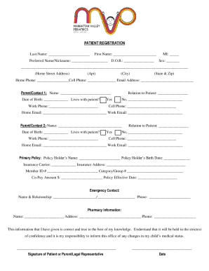 Fillable Online Preferred Name/Nickname: D Fax Email Print - pdfFiller