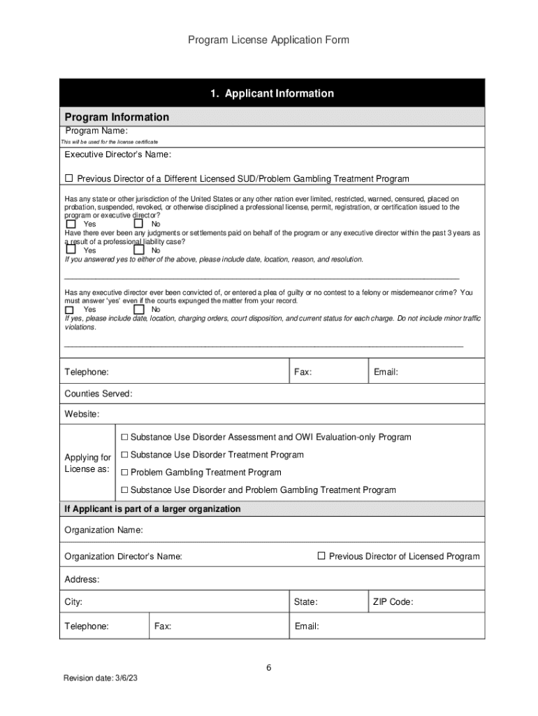 Fillable Online APPLICATION& PROCEDURES FOR LICENSURE Fax Email Print ...