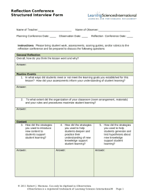 Model Observation Protocol: Post-Conference Planning Doc Template ...