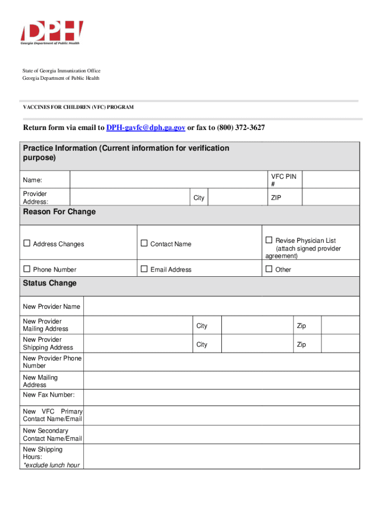 Fillable Online Return form via email to DPH-gavfc ... Fax Email Print ...