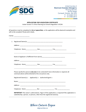 Fillable Online Validation Certificate Application ( ... Fax Email Print - pdfFiller