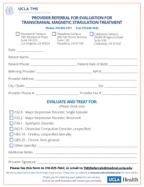 Fillable Online tms-referral-form.pdf - Los Angeles Fax Email Print ...