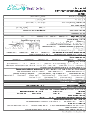 Fillable Online new patient registration form Fax Email Print - pdfFiller