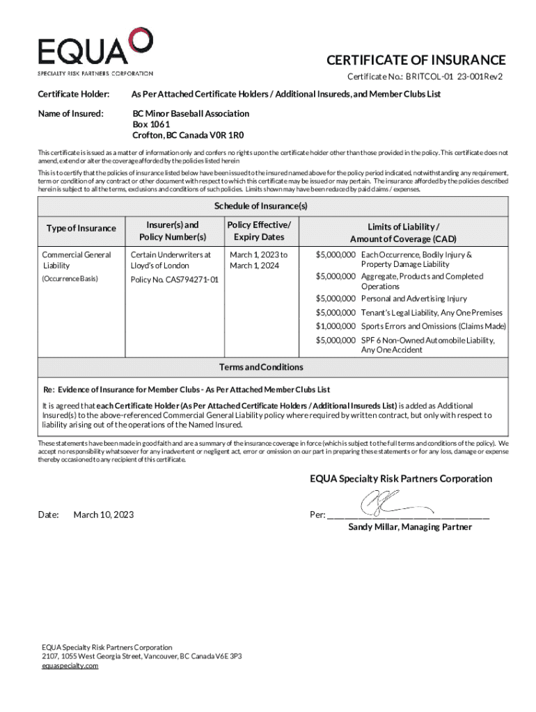 Fillable Online What's the Difference Between a Certificate Holder and an ... Fax Email Print ...