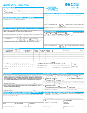 Fillable Online BCBS Minnesota Claim Form. medicare advantage Fax Email ...