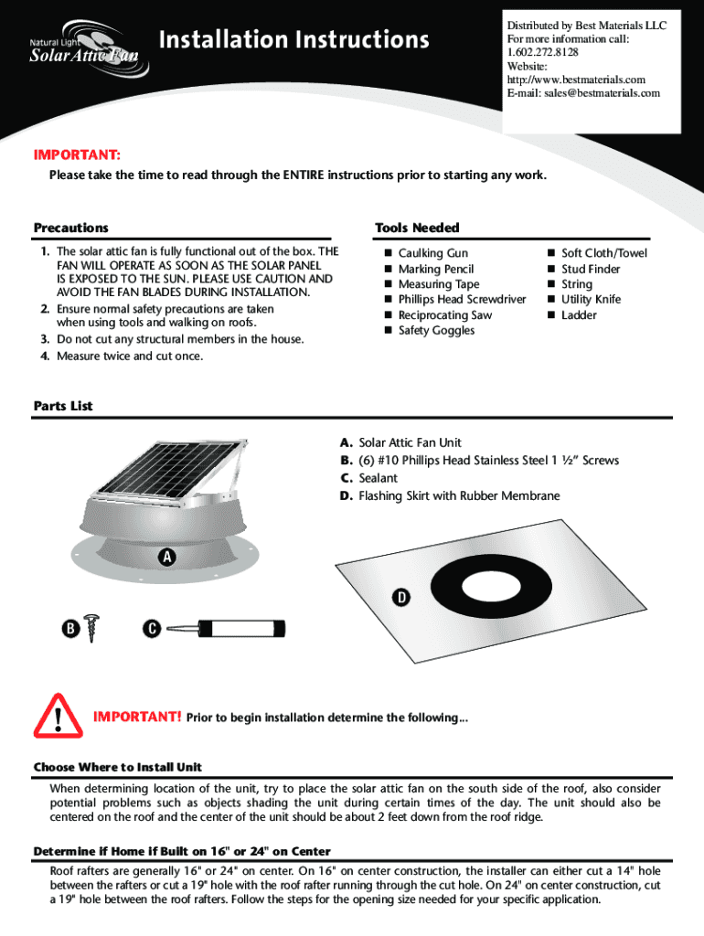 Fillable Online Straight Flange Roof-to-Roof Installation Instructions ...