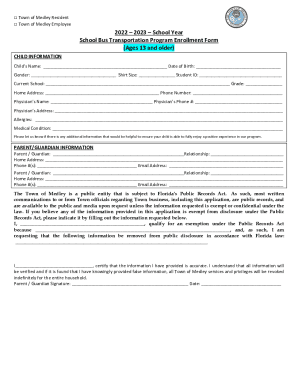 Fillable Online School Year School Bus Transportation, Before ... Fax ...