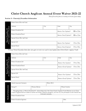 Fillable Online Christ Church Anglicanto be a People Fully Alive in God ...