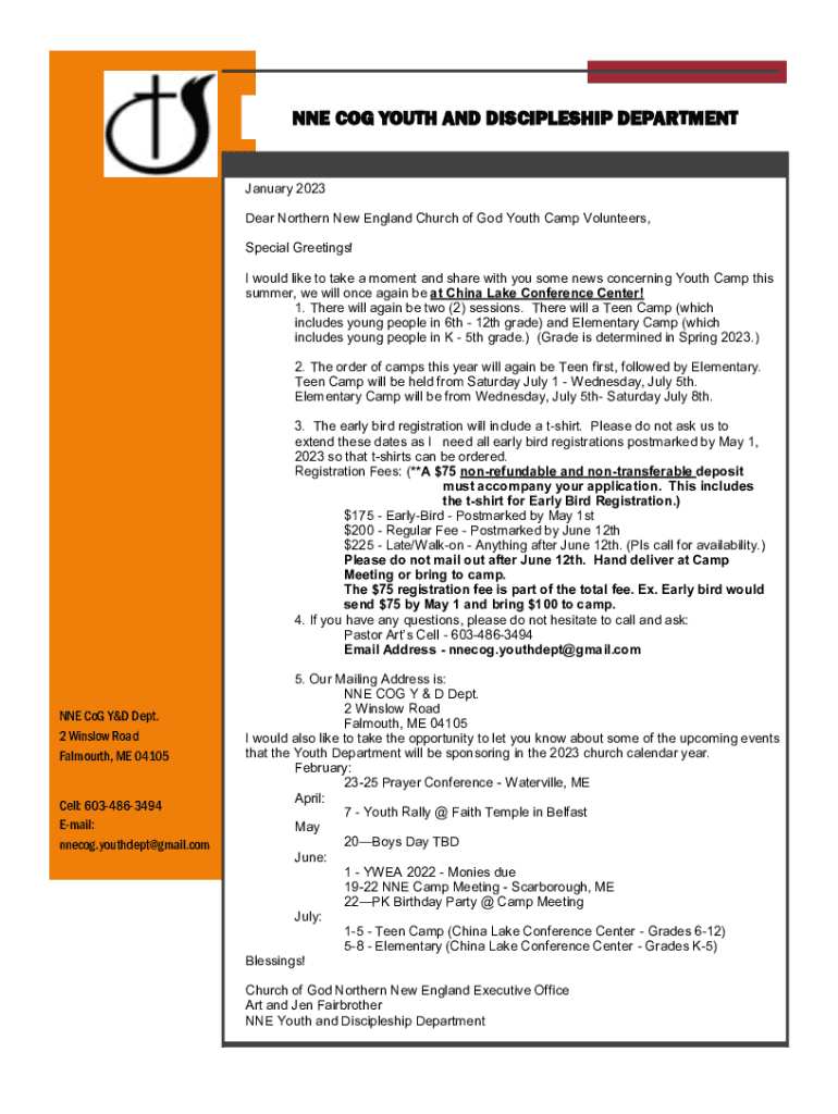 Fillable Online Fillable Online nne cog youth and discipleship ...