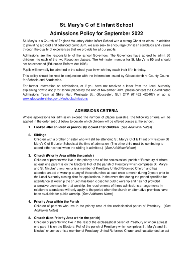 Fillable Online St Mary's CofE Primary School, Boston Spa - Home Fax Email Print - pdfFiller