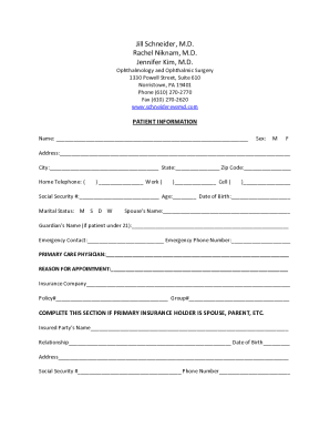 Fillable Online WELCOME NEW PATIENT Fax Email Print - pdfFiller