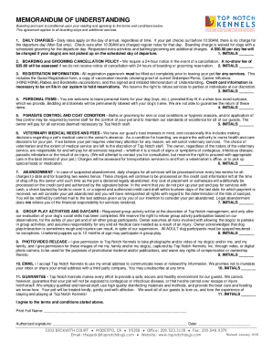 Fillable Online Memorandum of Understanding (MOU) Defined, What's In ...