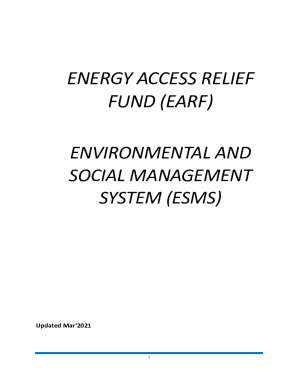 Fillable Online Environmental and Social Management System (ESMS) of ...