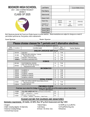 Fillable Online BHS Registration Forms 21-22 SY Fax Email Print - pdfFiller